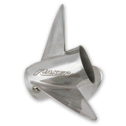 Evinrude, Johnson, OMC 177306 Raker II 14.5" x 26" 3-Blade Stainless S ...